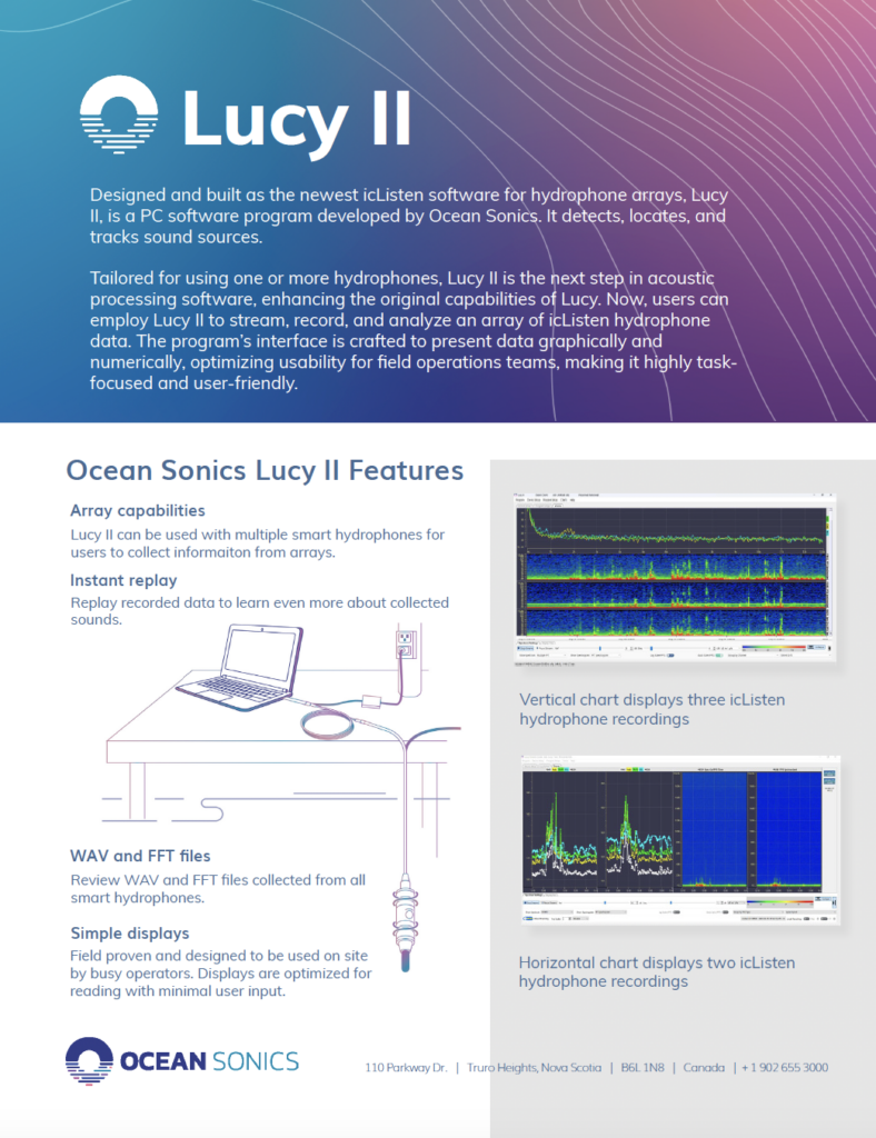 Lucy II Software - Ocean Sonics