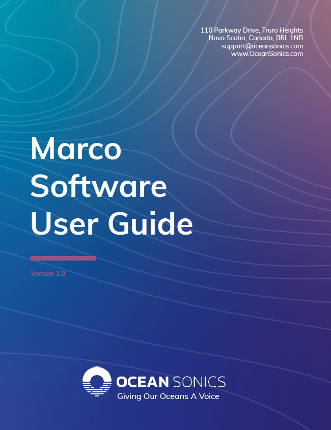 Marco - Ocean Sonics - World leaders in underwater listening