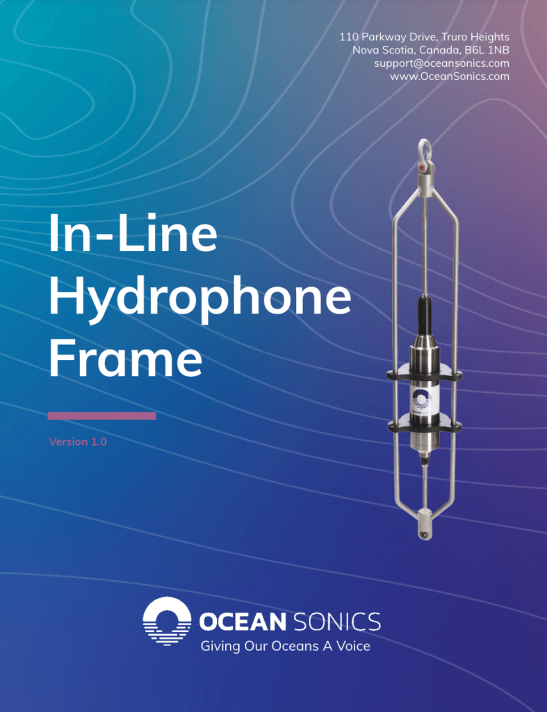 Inline Hydrophone Frame - Ocean Sonics - World leaders in underwater ...